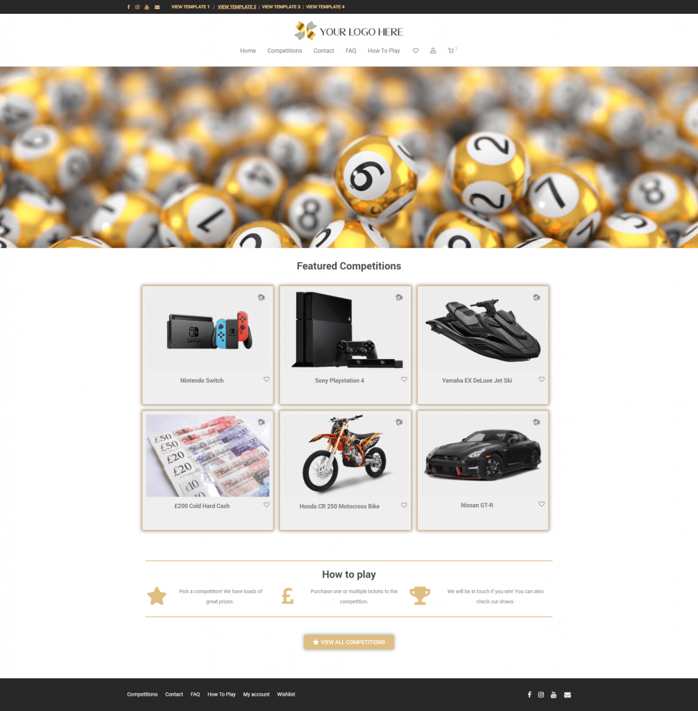 Premium Competition Website Minimalist Style – Insomnia Web Design ...
